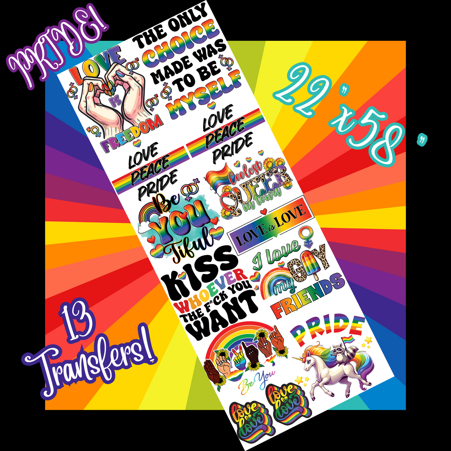 Custom DTF Gang Sheets & Single DTF Transfers